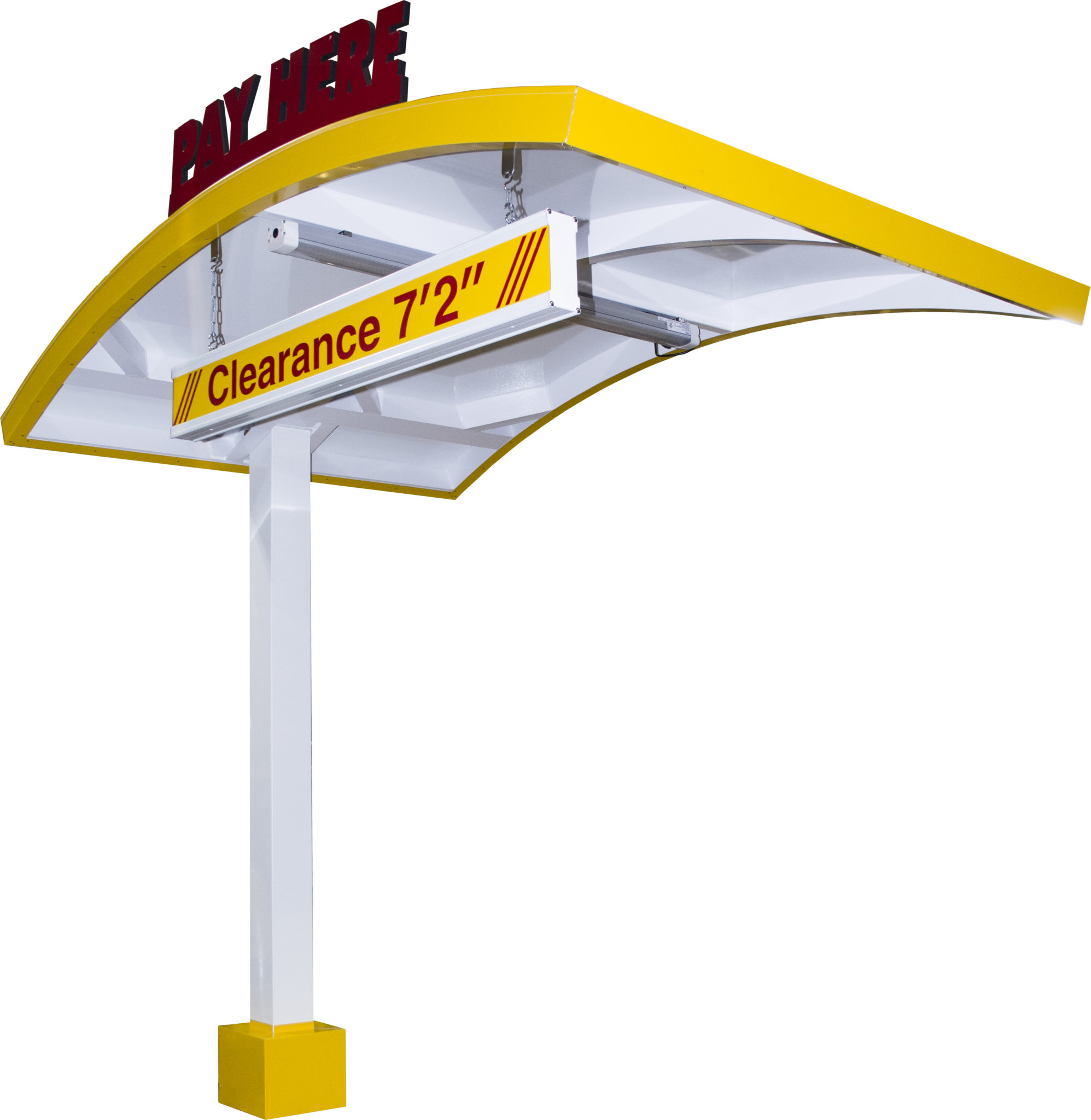 CURVED CANOPY - SINGLE POST - TSS Car Wash Equipment