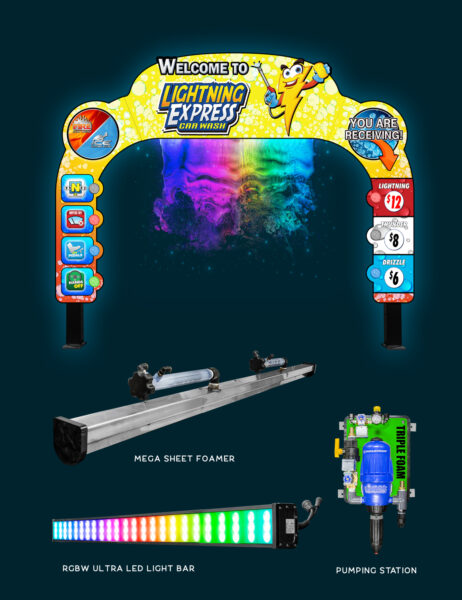 Eclipse Entrance Arch - Fully Illuminated