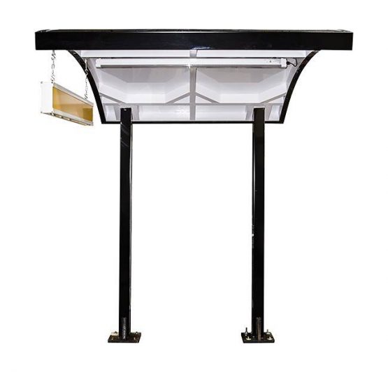 EDGE ILLUMINATED CURVED CANOPY - DUAL POST - TSS Car Wash Equipment