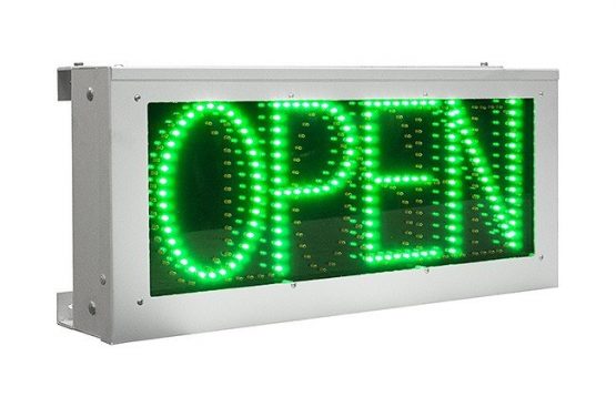 OUTDOOR LED SIGN OPEN/CLOSED - TSS Car Wash Equipment
