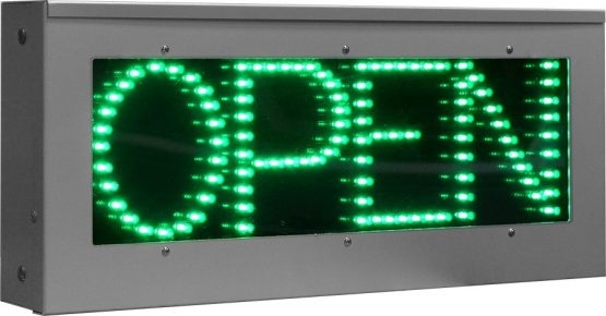 HORIZONTAL OUTDOOR LED OPEN SIGN - TSS Car Wash Equipment