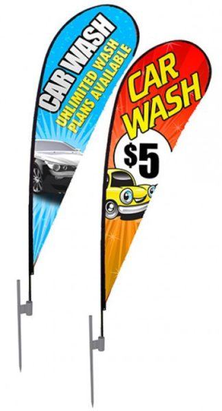 DOUBLE SIDED TEAR DROP BANNERS - TSS Car Wash Equipment
