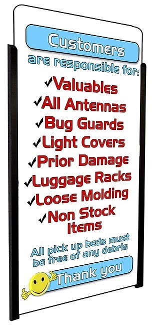 Wall Mounted Disclaimer/ Instructional Signs