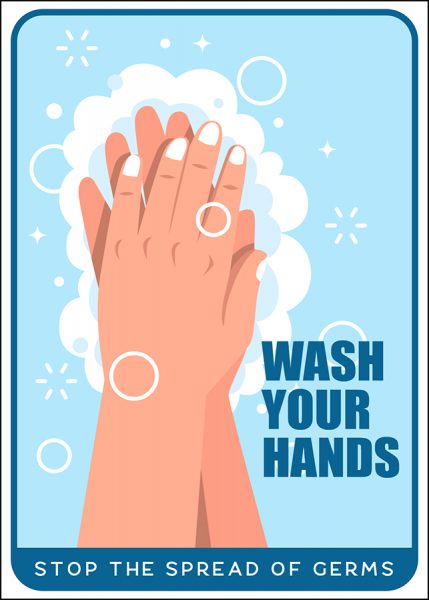 INFECTION PREVENTION SIGNAGE - 11" W x 17" H - CDC APPROVED STEPS - TSS ...