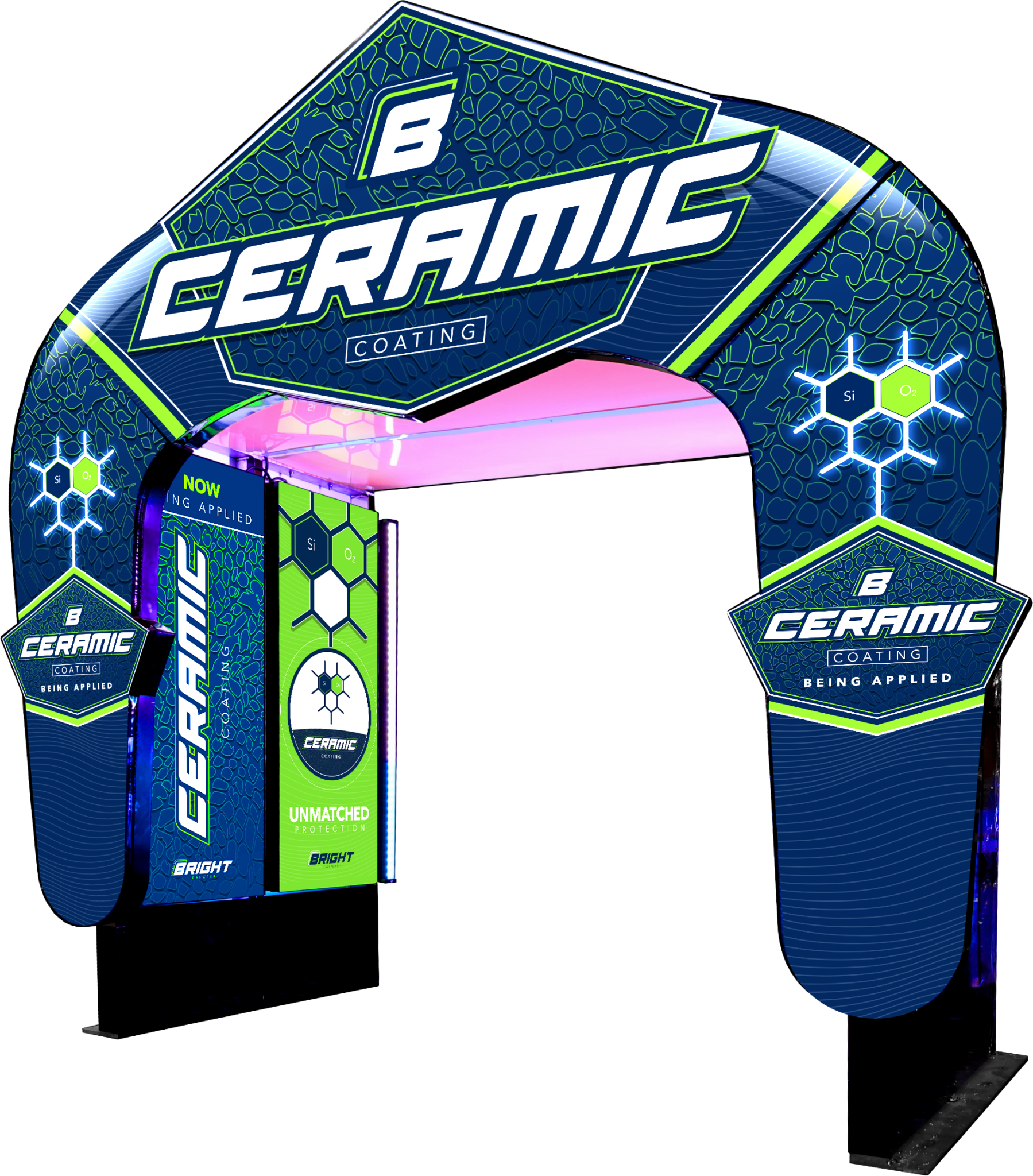 Portal Arch System - Fully Illuminated - TSS Car Wash Equipment