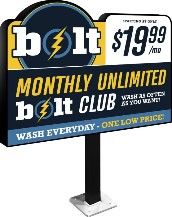 Membership Program Tunnel Sign - TSS Car Wash Equipment